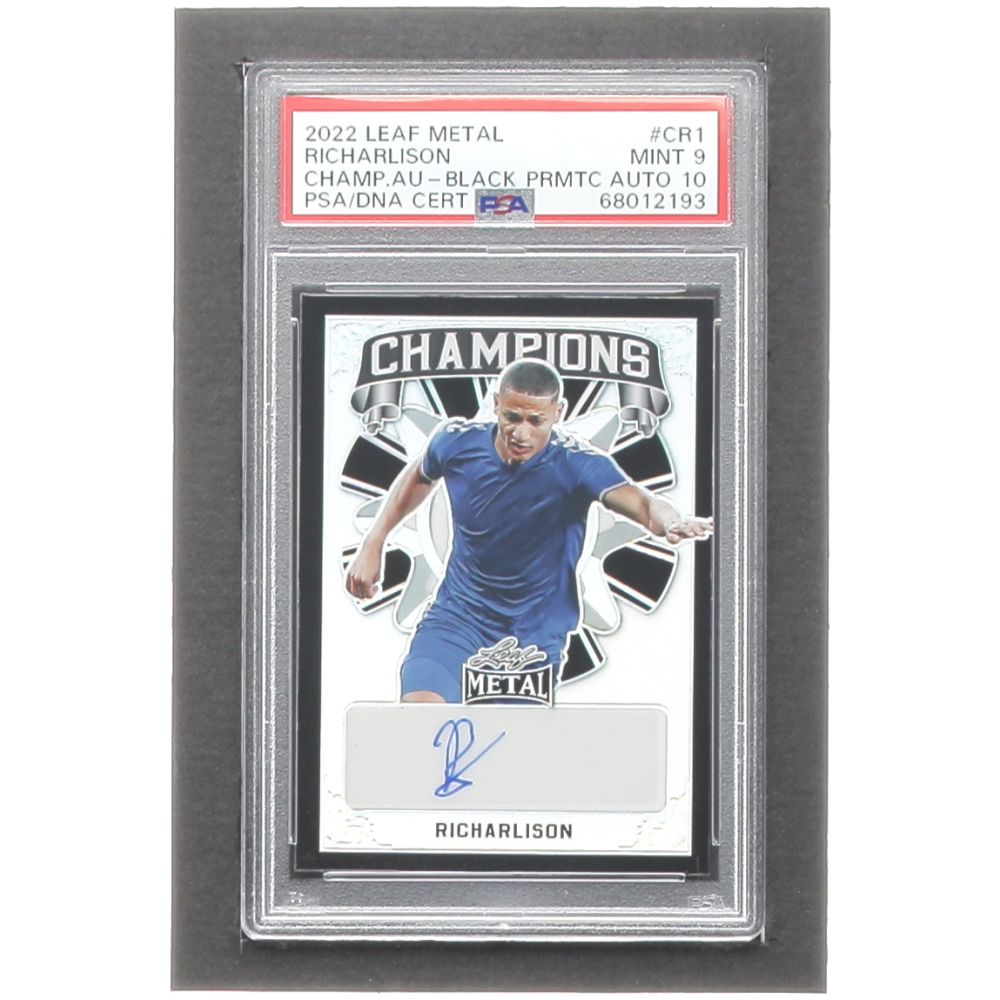 Richarlison 2022 Leaf Metal Champions Prismatic Black #CR1 (PSA 10 ...