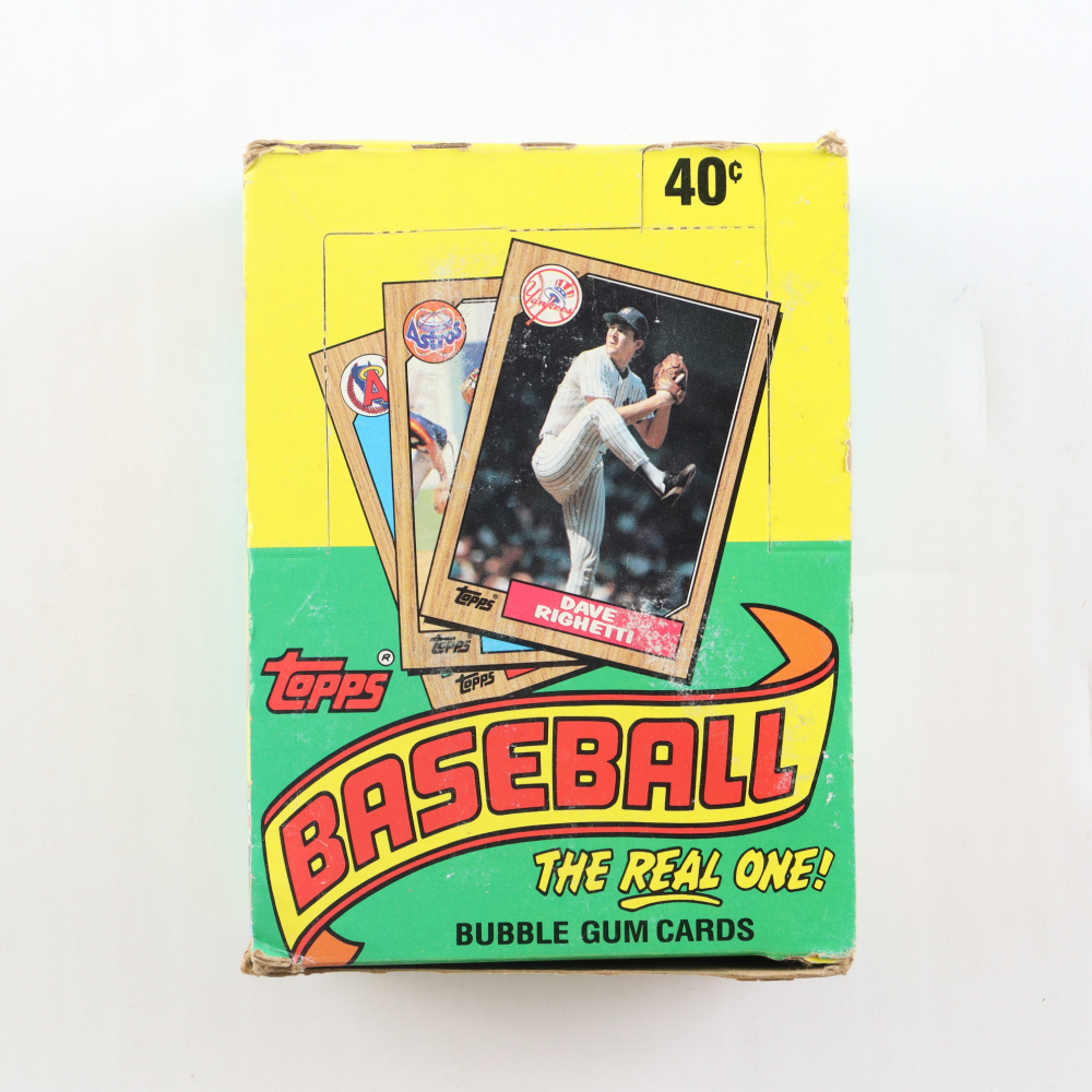 1987 Topps Baseball Wax Box with (36) Packs | Pristine Auction