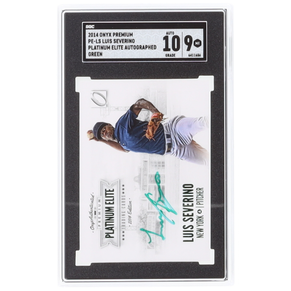 Luis Severino 2014 Onyx Platinum Elite Green Autographs #PELS RC (SGC 9) | Pristine Auction