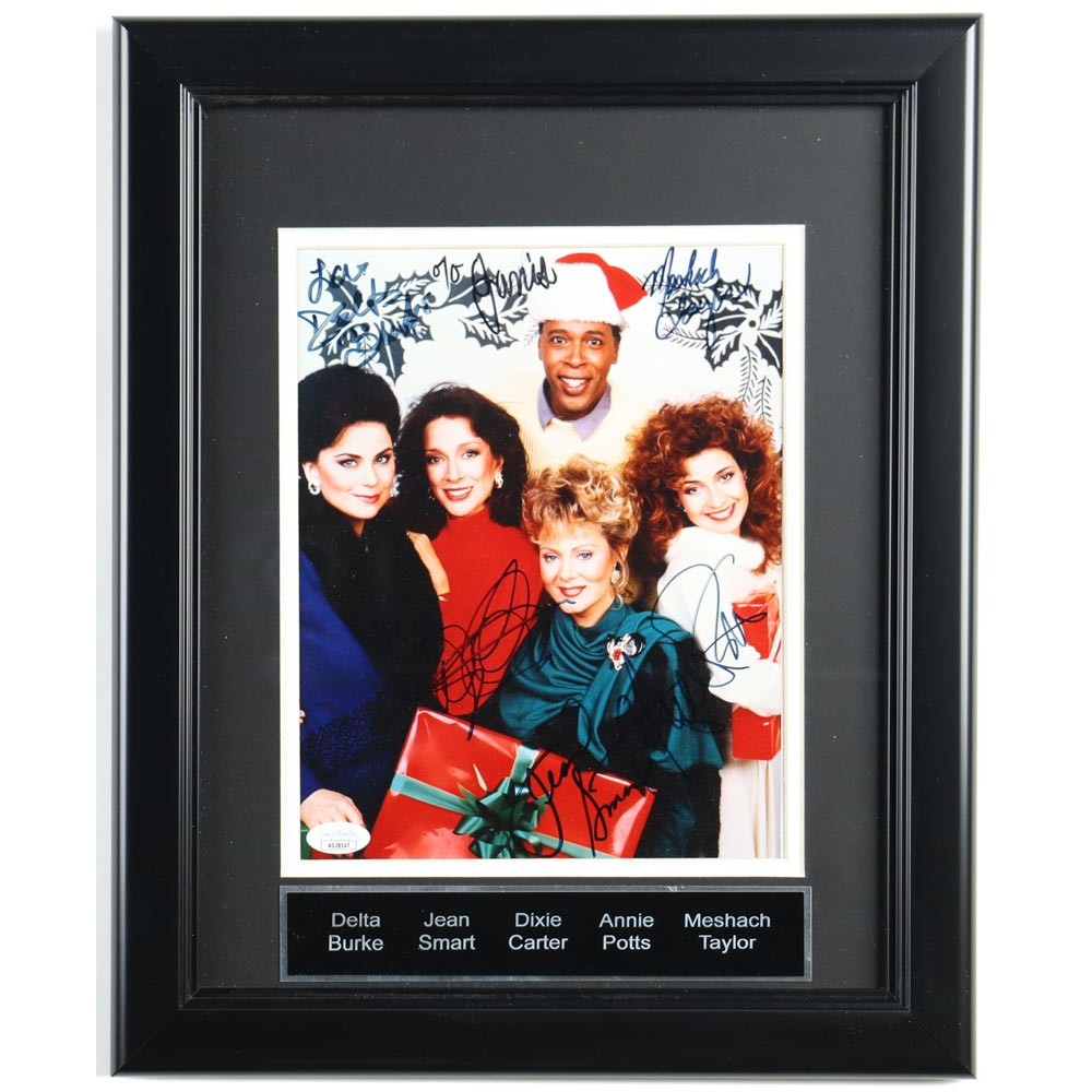 Designing Women Custom Framed Photo Cast-Signed By (5) with Dixie Carter, Annie Potts, Meshach ...
