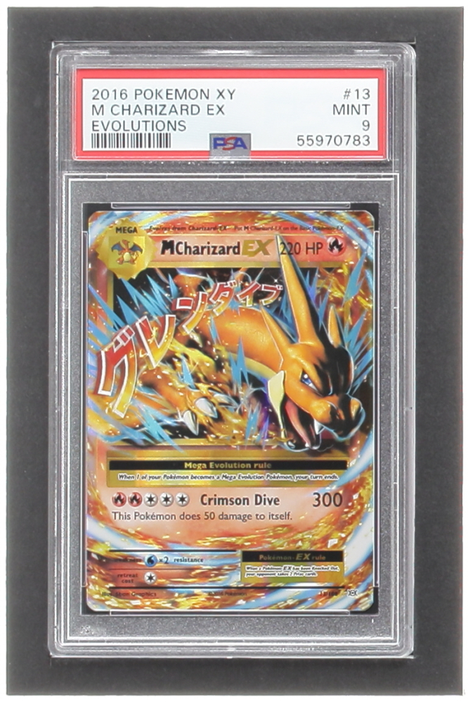 Mega Charizard EX 2016 Pokemon Evolutions #13 (PSA 9) | Pristine Auction