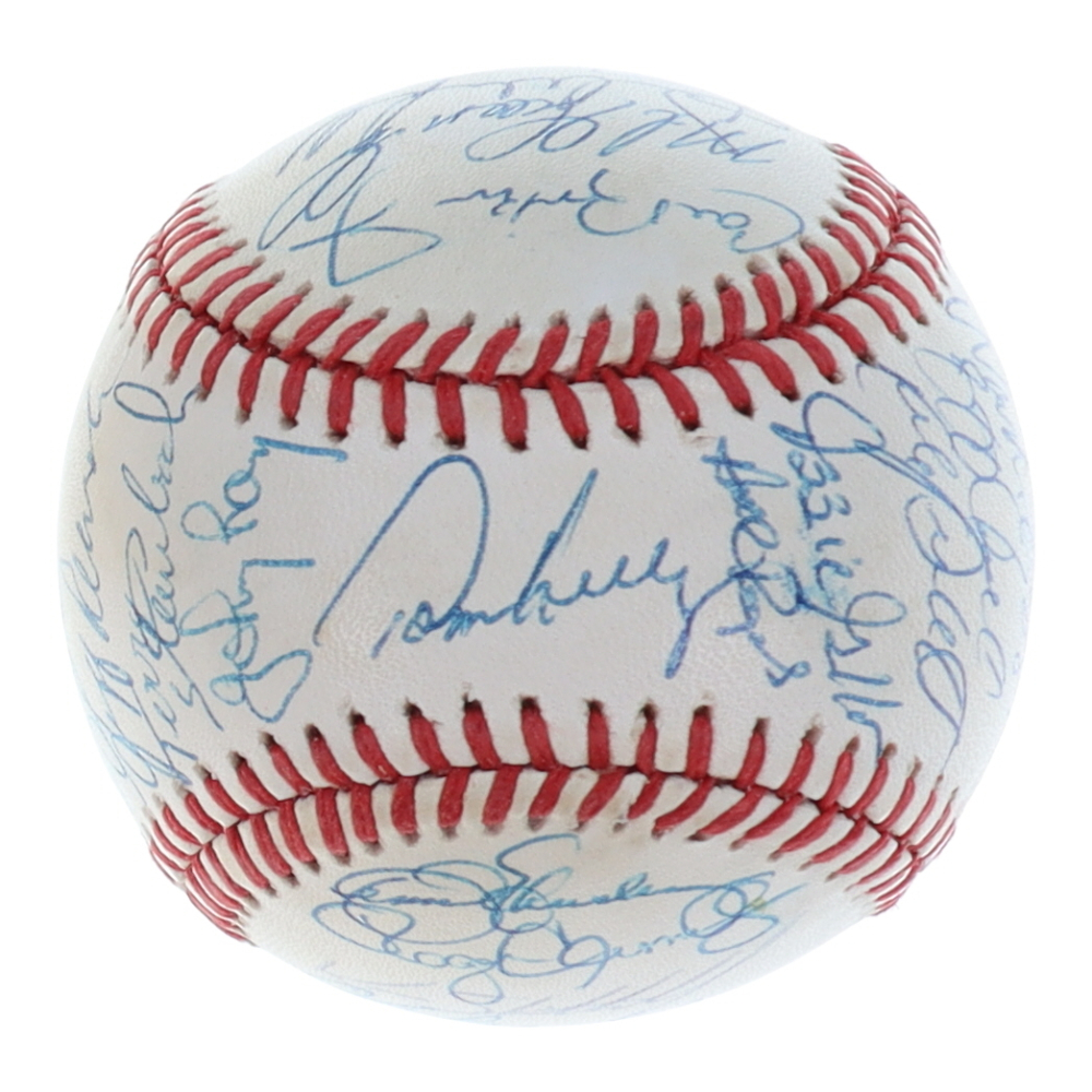1998 MLB All-Stars OAL Baseball Signed by (30) with George Brett ...