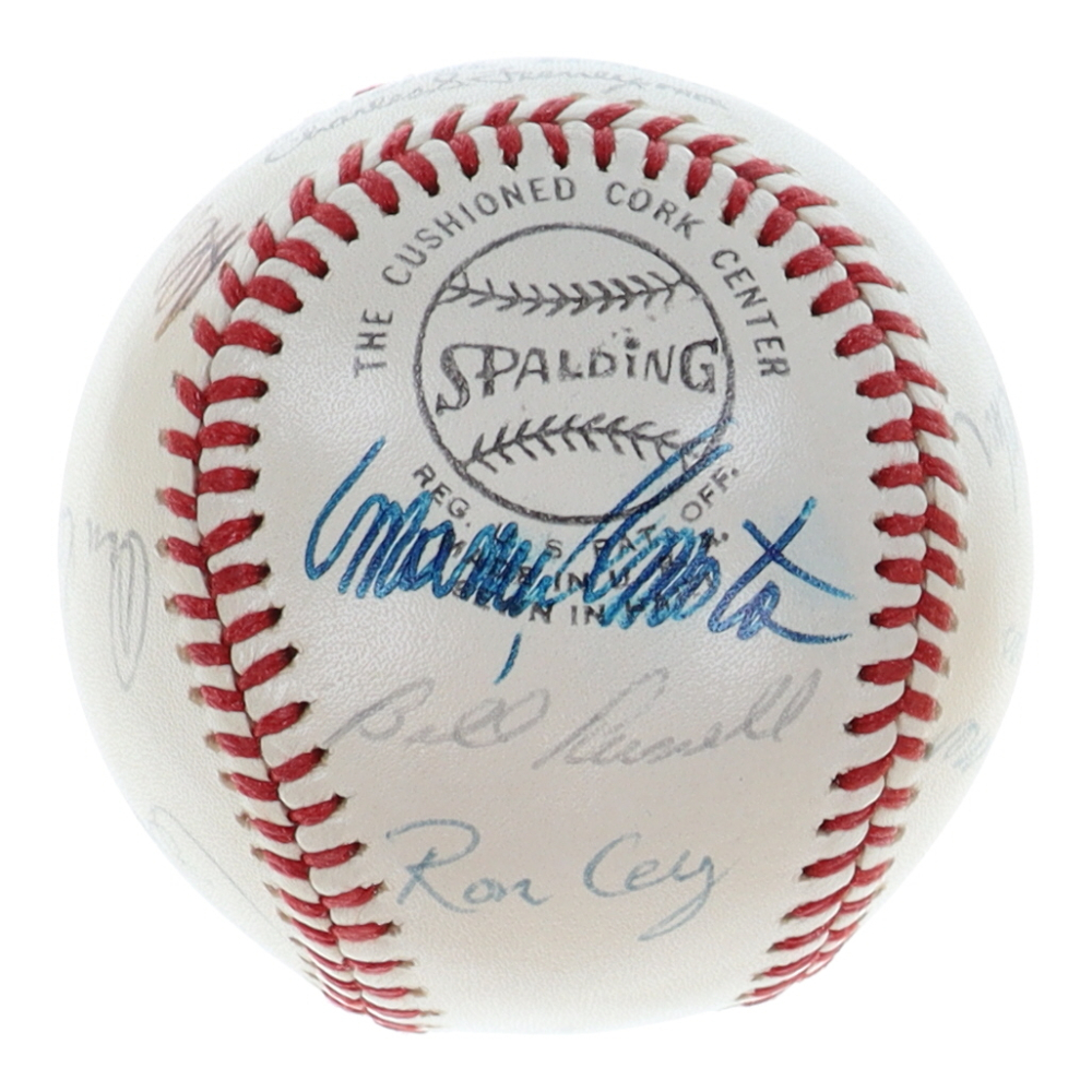 1975 Dodgers ONL Baseball Signed by (8) with Walter Alston, Don Sutton ...