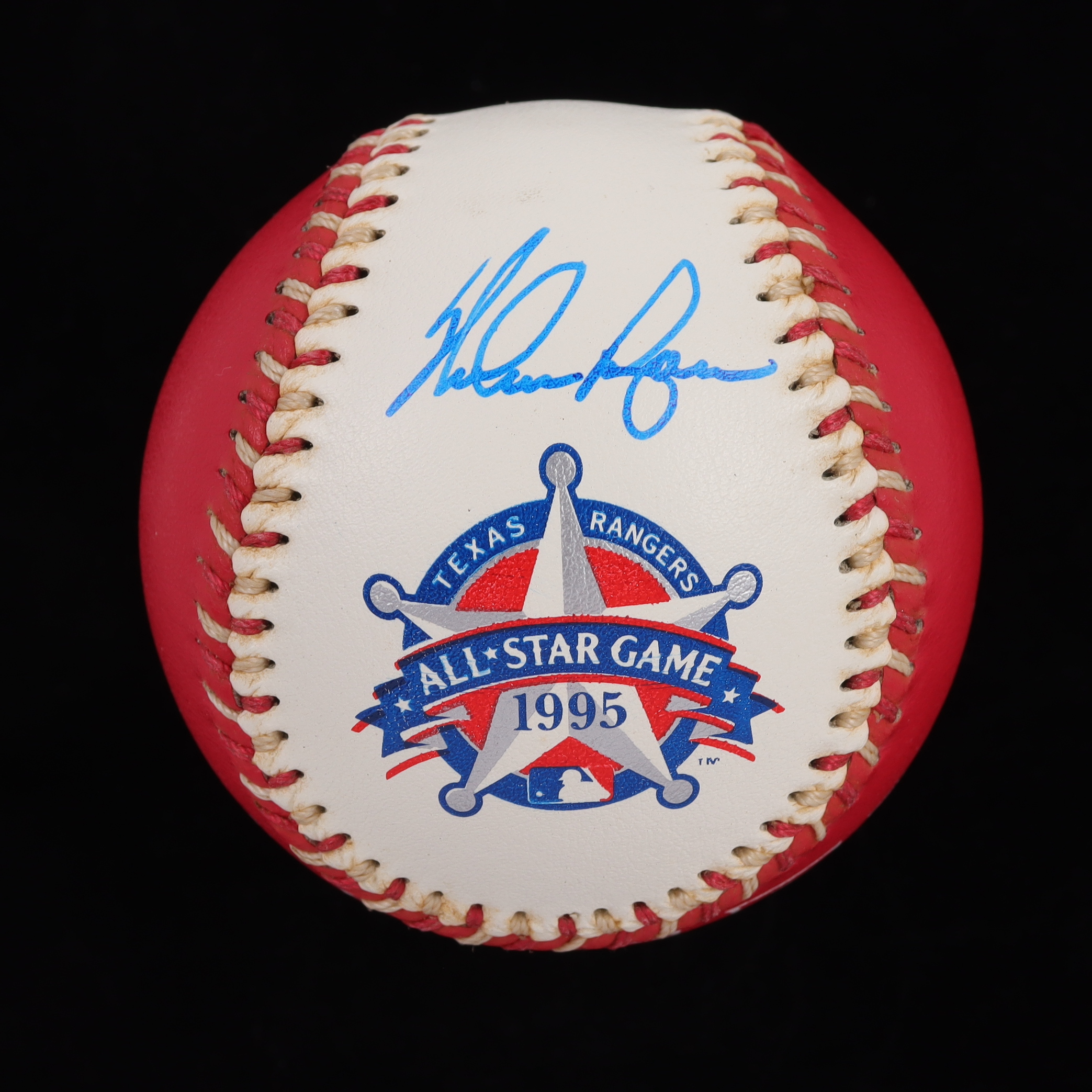 Nolan Ryan Signed 1995 All-Star Game Rangers Logo Baseball with Display Case (PSA) | Pristine ...