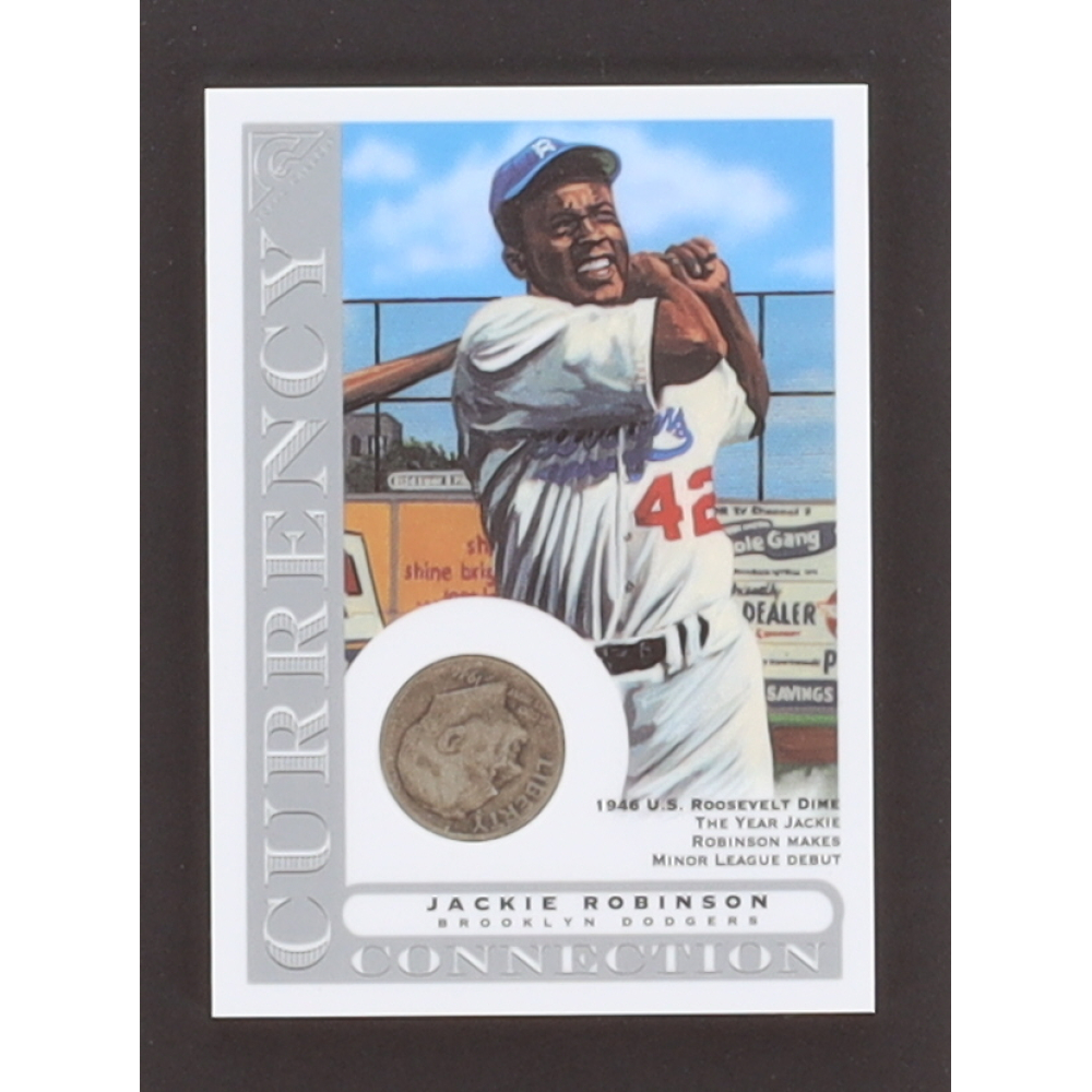 Jackie Robinson 2003 Topps Gallery HOF Currency Connection Coin Relics ...