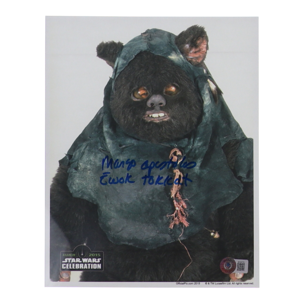 Margo Apostolos Signed "Star Wars" 8x10 Photo Inscribed "Ewok Tokkat ...