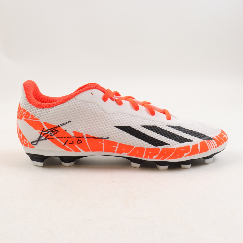 Lionel Messi Signed Adidas Soccer Cleat Inscribed "LEO" (Beckett ...