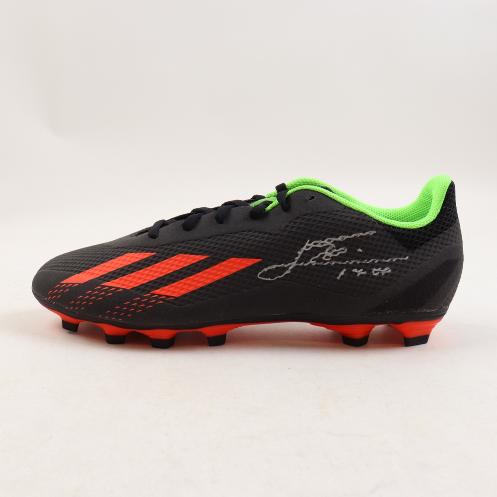 Lionel Messi Signed Adidas Soccer Cleat Inscribed "100" (Beckett ...
