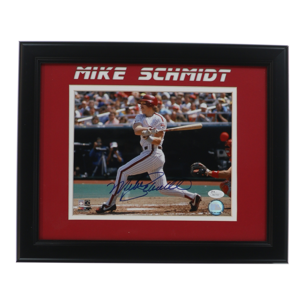 Mike Schmidt Signed Phillies Custom Framed Photo (JSA) | Pristine Auction