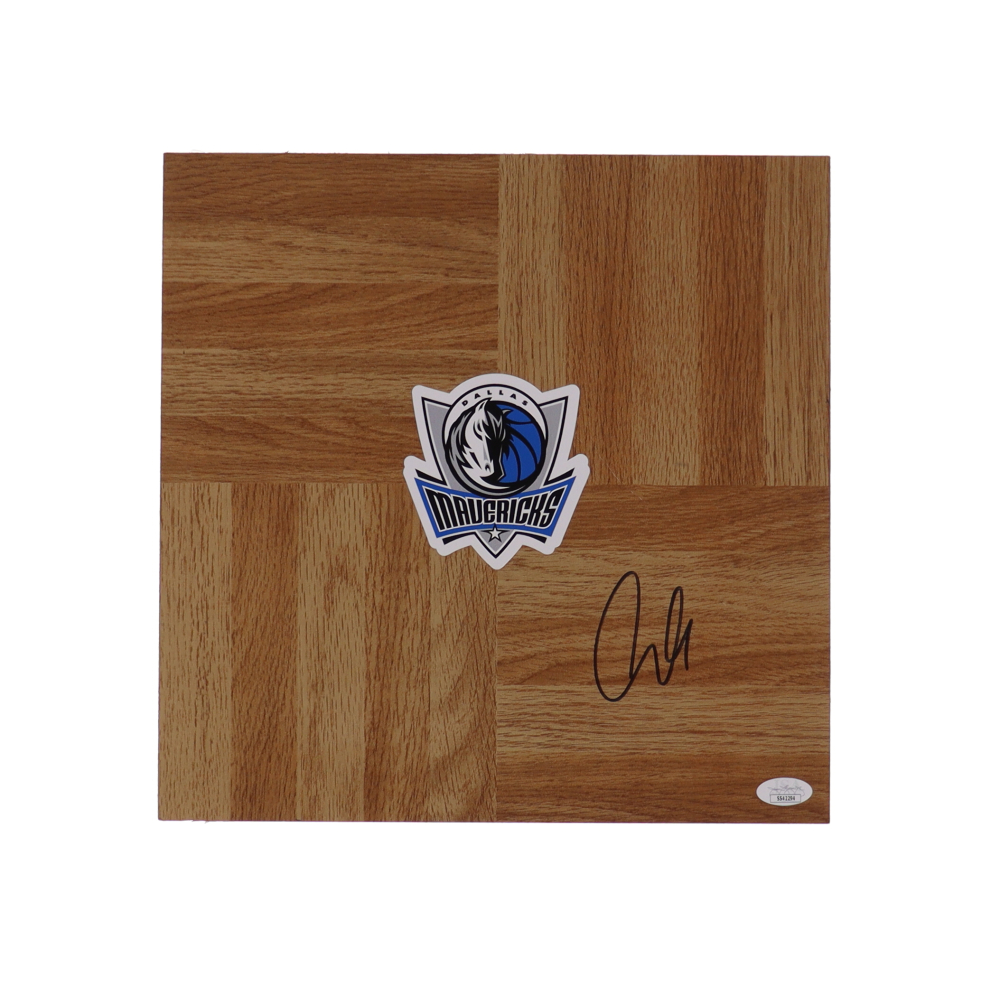 Luka Doncic Signed Mavericks Logo 12x12 Floor Piece (JSA) | Pristine ...