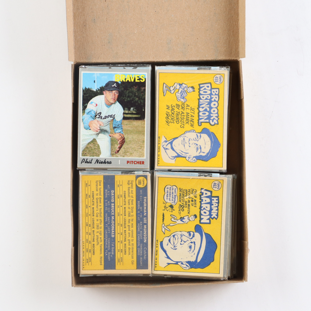 1970 Topps Baseball Cello Fun Pack Vending Box with (20) Packs ...