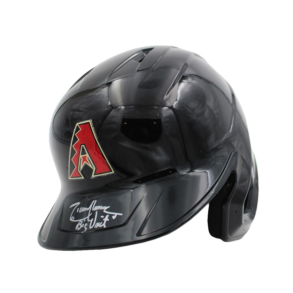 Randy Johnson Signed Diamondbacks Full Size Batting Helmet Inscribed ...