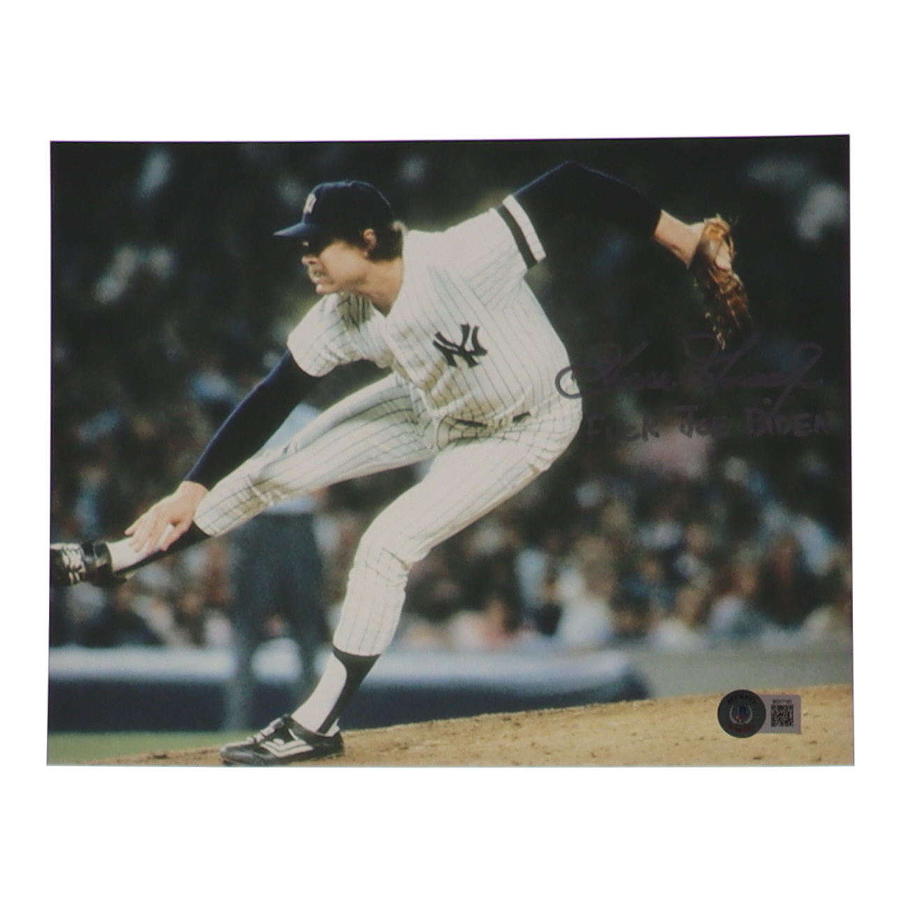 Rich "Goose" Gossage Signed Yankees 8x10 Photo Inscribed "F*** Joe ...