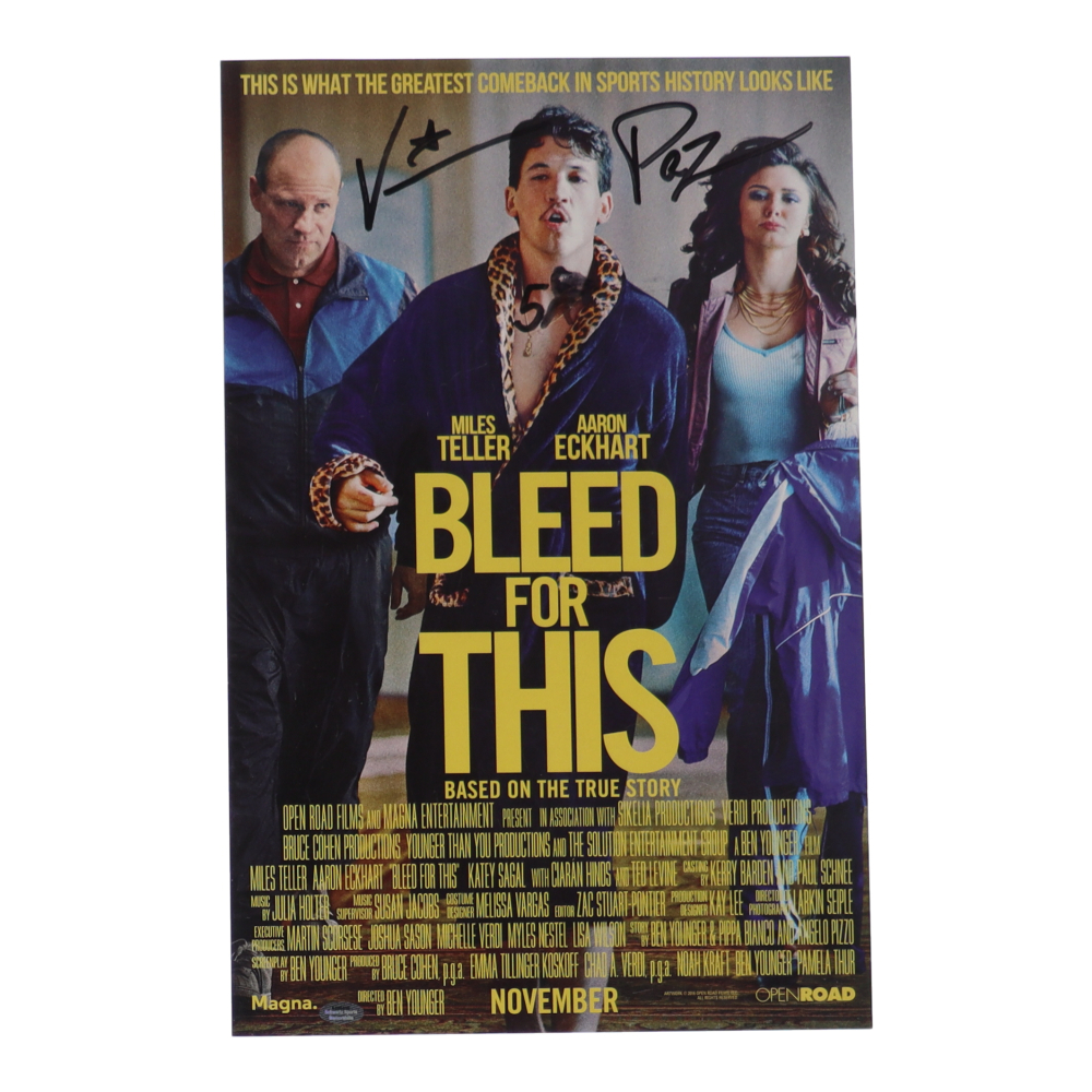 Vinny "Paz" Pazienza Signed "Bleed For This" 11x17 Movie Poster ...