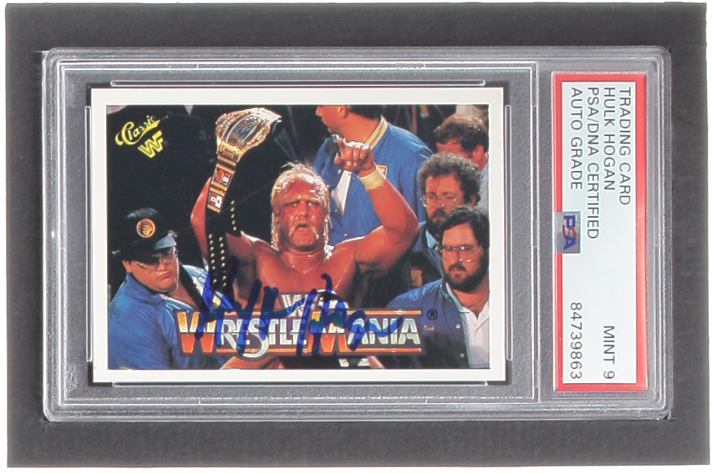 Hulk Hogan Signed 1990 Classic WWF History of WrestleMania #11 (PSA ...