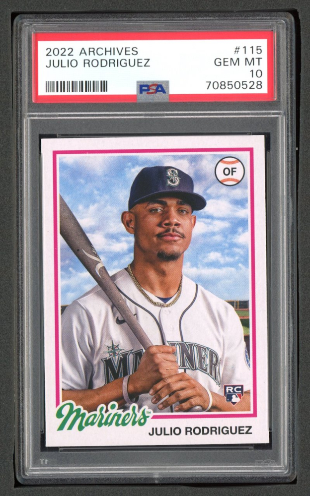 Julio Rodriguez 2022 Topps Archives #115 RC (PSA 10) | Pristine Auction