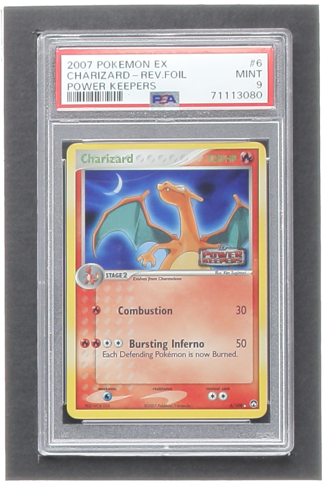 Charizard Pokemon 2007 EX Power Keepers #6 Reverse Holo (PSA 9 ...
