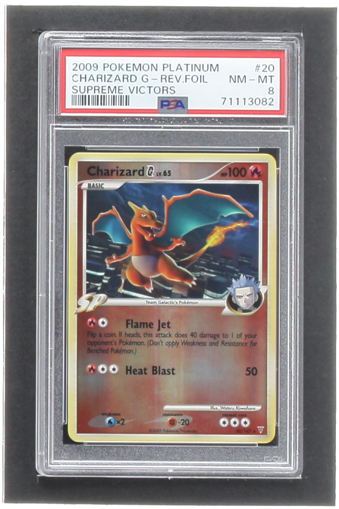 Charizard G Pokemon 2009 Supreme Victors #20 Reverse Holo (PSA 8 ...