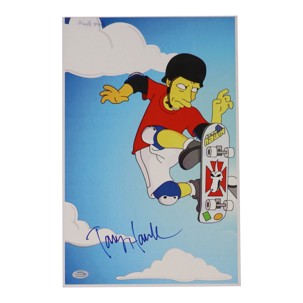 Tony Hawk Signed "The Simpsons" 11x17 Photo (AutographCOA) | Pristine ...