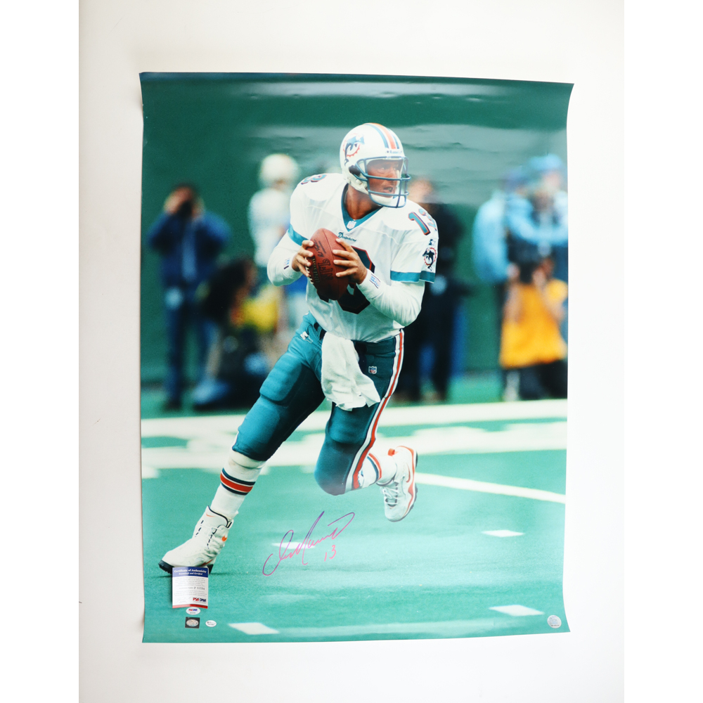 Dan Marino Signed Dolphins 30x40 Poster (PSA, Marino & Online ...