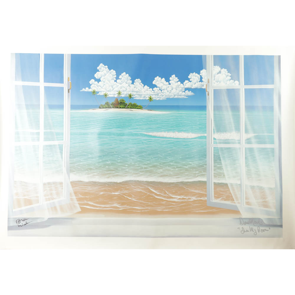 Dan Mackin & Brian Wilson - "In My Room" Signed Limited Edition 34x50 ...