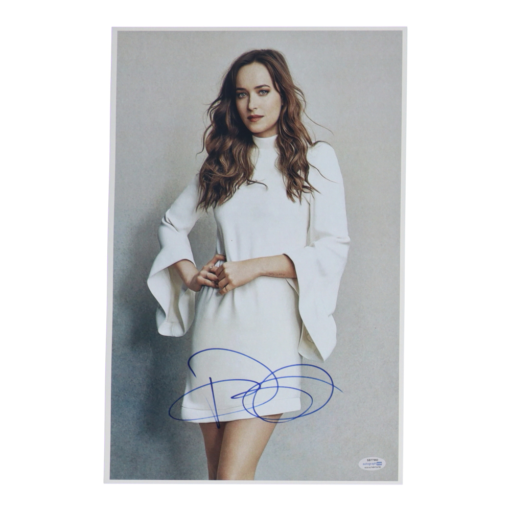Dakota Johnson Signed 11x17 Photo (AutographCOA) | Pristine Auction