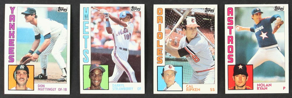 1984 Topps Baseball Complete Set Of (792) Cards With Don Mattingly #8 