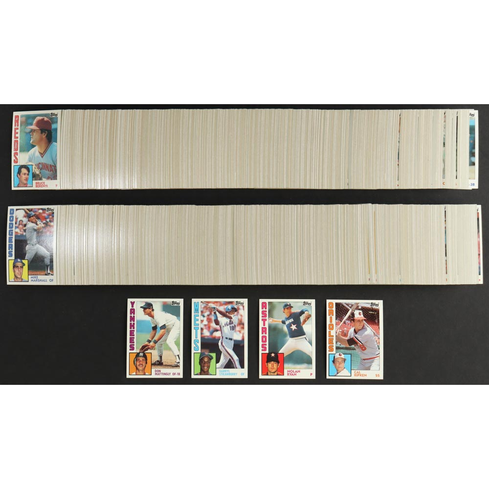 1984 Topps Baseball Complete Set of (792) Cards with Don Mattingly #8 ...