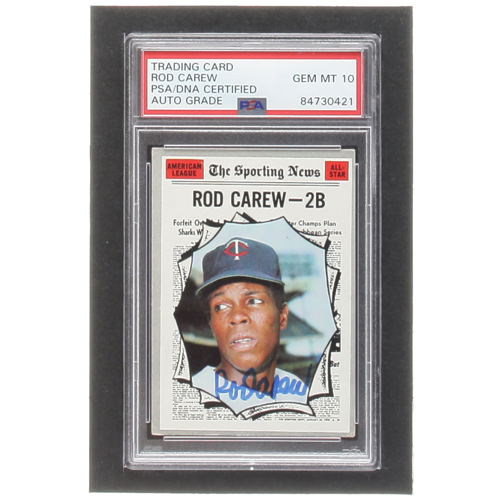 Rod Carew Signed 1969 Topps #510 (PSA | Autograph Graded PSA 10 ...