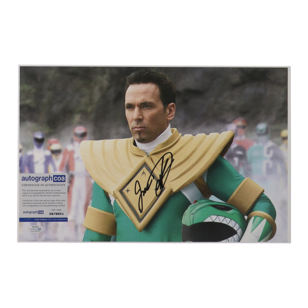 Jason David Frank Signed "Power Rangers" 11x17 Photo (AutographCOA ...