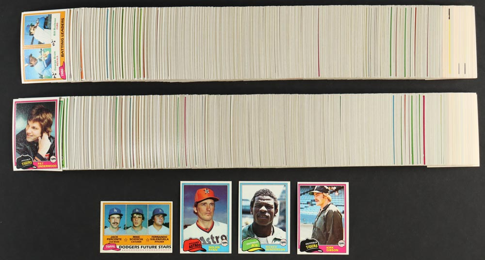 1981 Topps Baseball Complete Set of (726) Cards with Jack Perconte ...