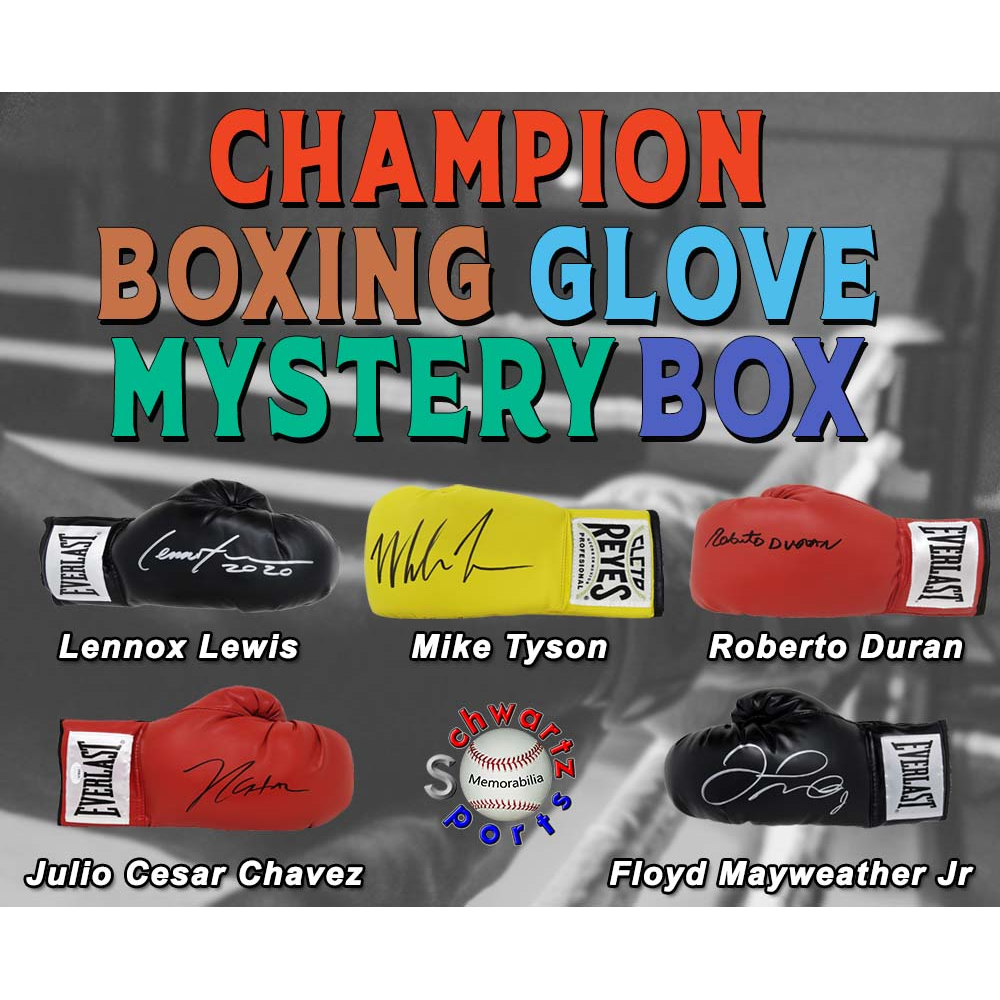 Boxing Champion Signed Boxing Glove Mystery Box - Series 10 (Limited to ...