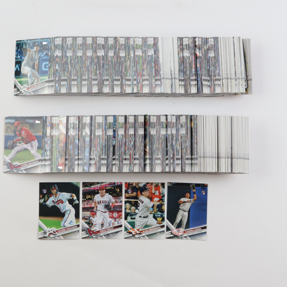 2017 Topps Complete Set Of (700) Baseball Cards With Aaron Judge #287
