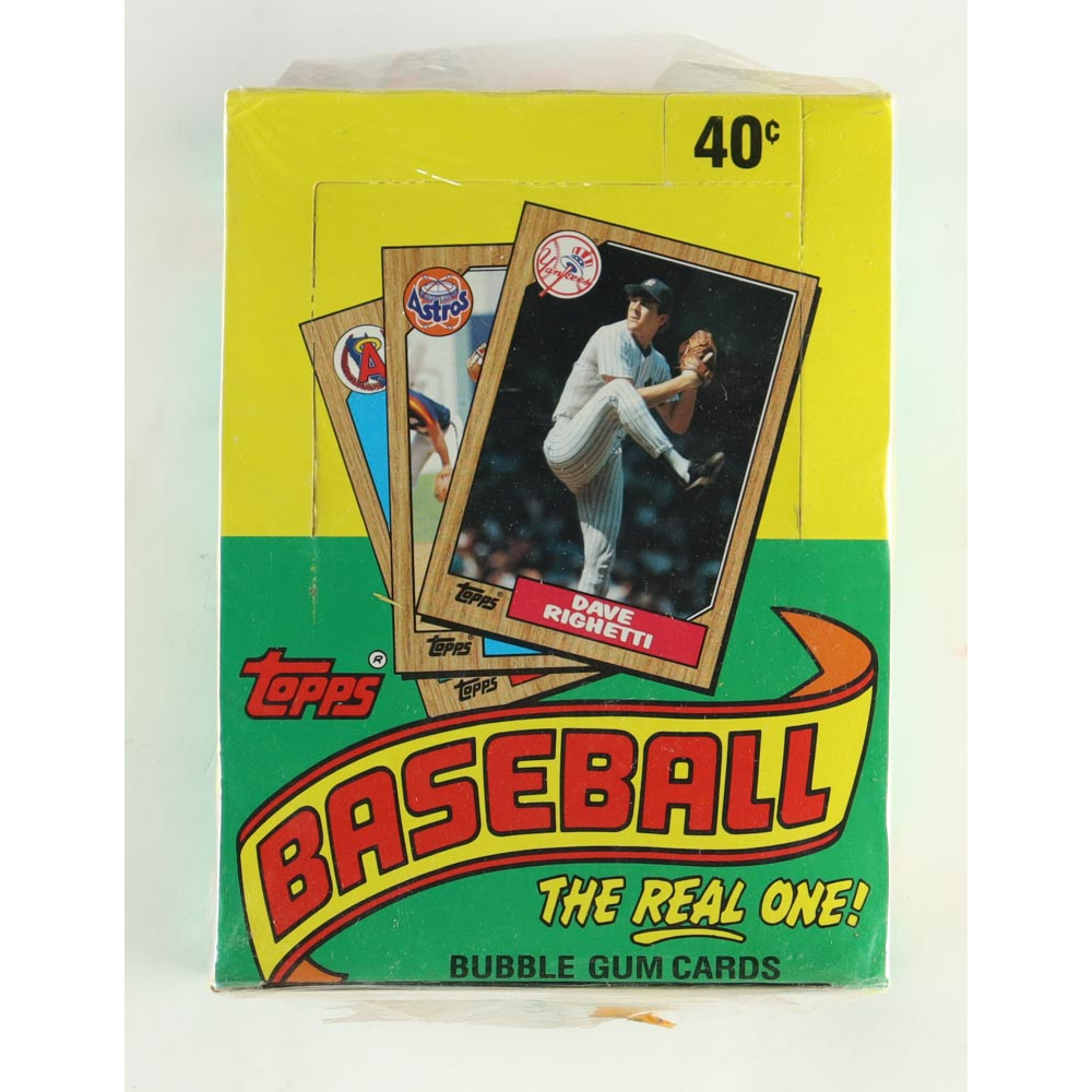 1987 Topps "The Real One" Bubble Gum Baseball Cards Box with (36) Packs ...
