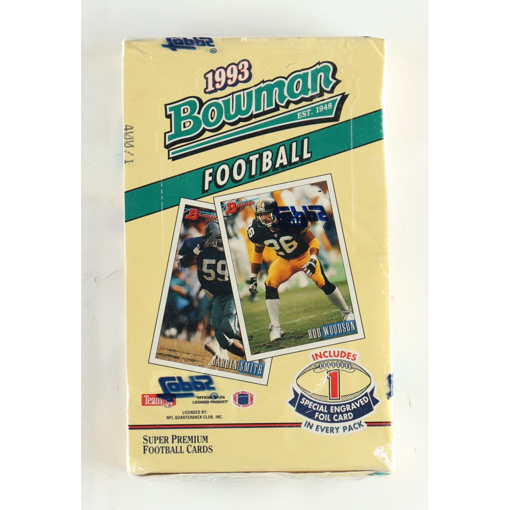 1993 Bowman Football Hobby Box with (24) Packs | Pristine Auction