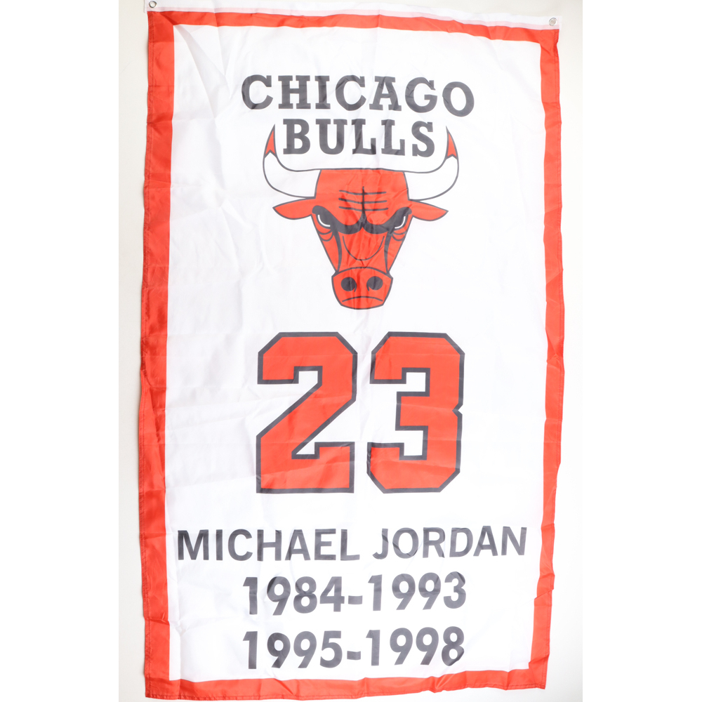 Michael Jordan Bulls Commemorative Number "23" Flag | Pristine Auction
