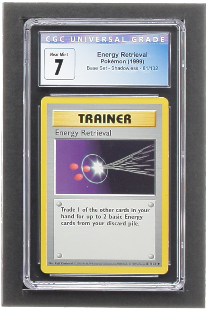 Energy Retrieval Pokemon 1999 Base Shadowless #81 (CGC 7) | Pristine ...
