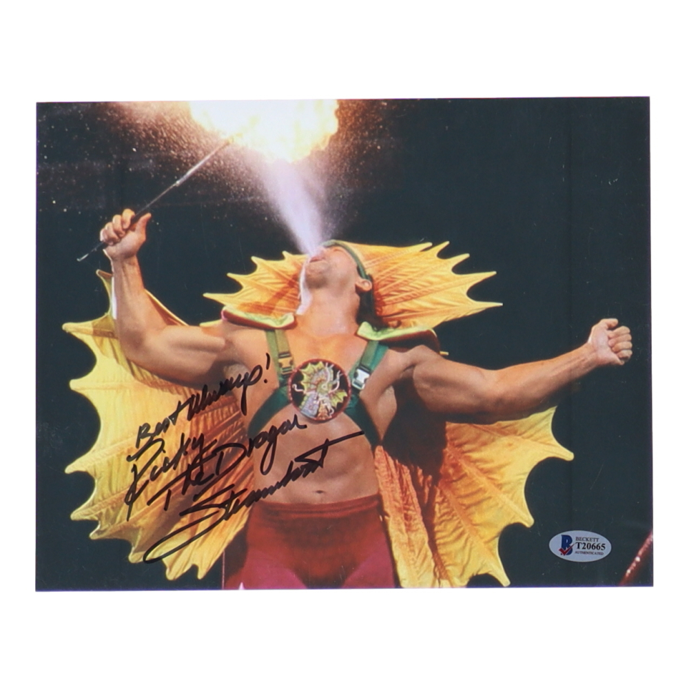 Ricky "The Dragon" Steamboat Signed WWE 8x10 Photo Inscribed "Best ...