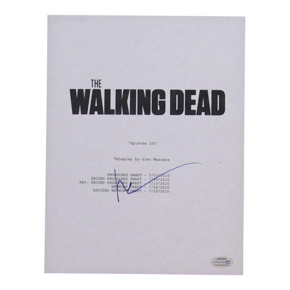 Norman Reedus Signed "The Walking Dead" 8x10 Movie Script Cover Photo ...