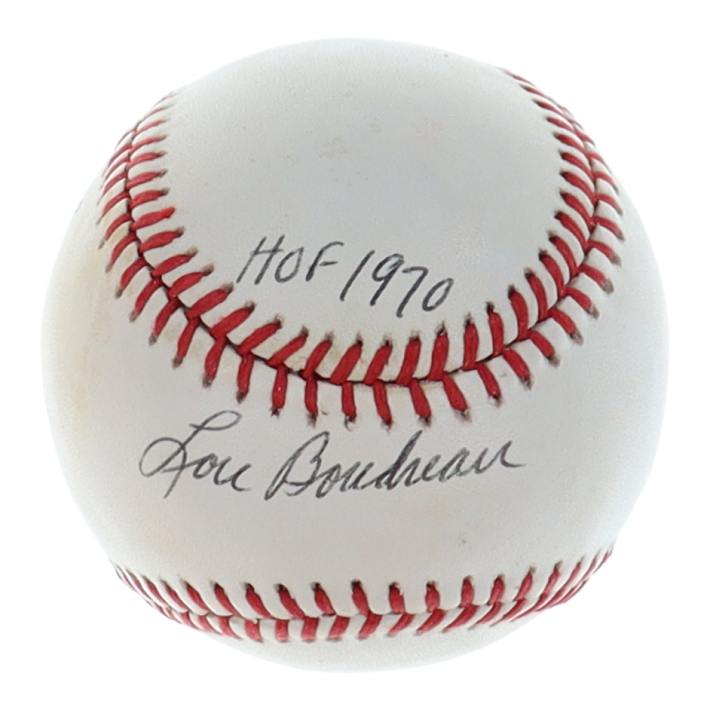Lou Boudreau Signed OAL Baseball Inscribed "HOF 1970" (PSA) | Pristine ...