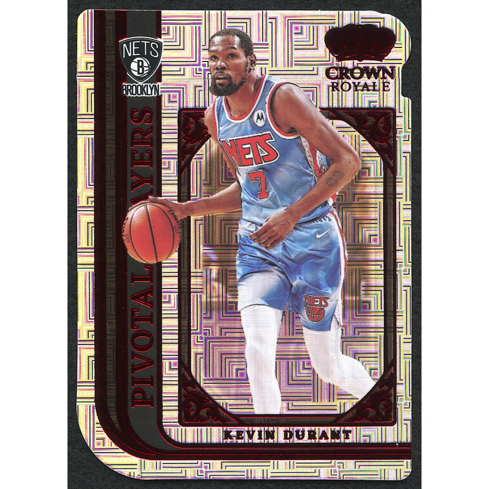 Kevin Durant 2021-22 Crown Royale Pivotal Players Asia Red #7 ...