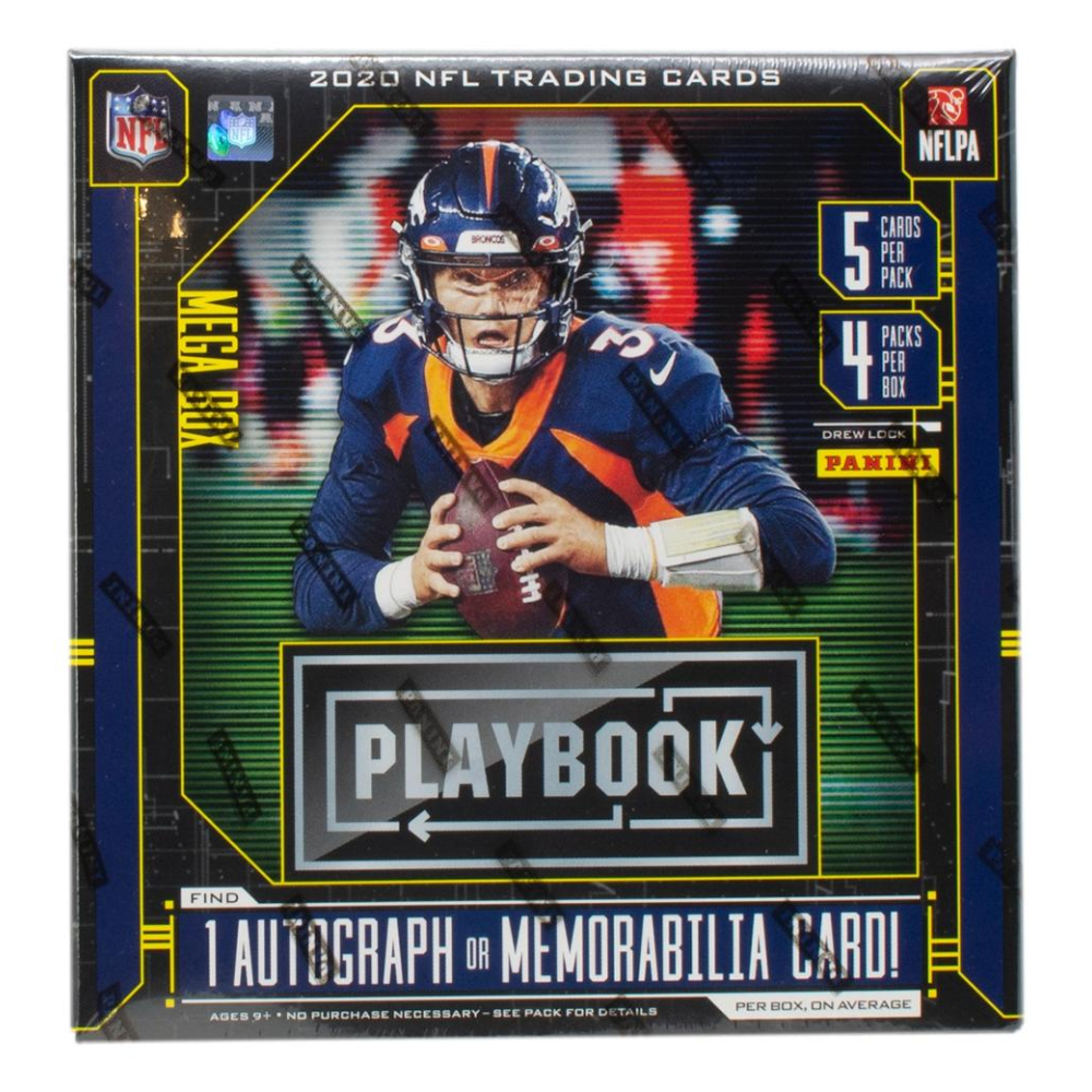 2020 Panini Playbook Football Mega Box with (4) Packs | Pristine Auction