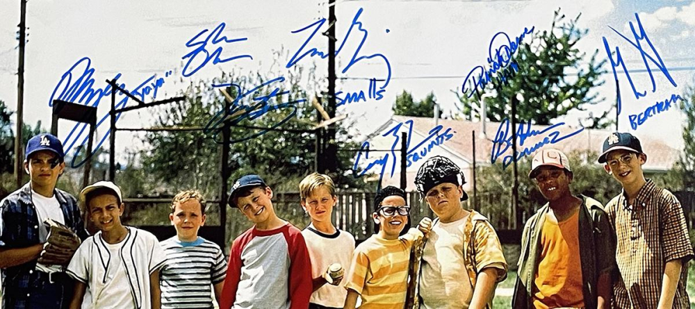 The Sandlot Cast 16x20 Photo Signed by (8) with Brandon Adams, Chauncey ...