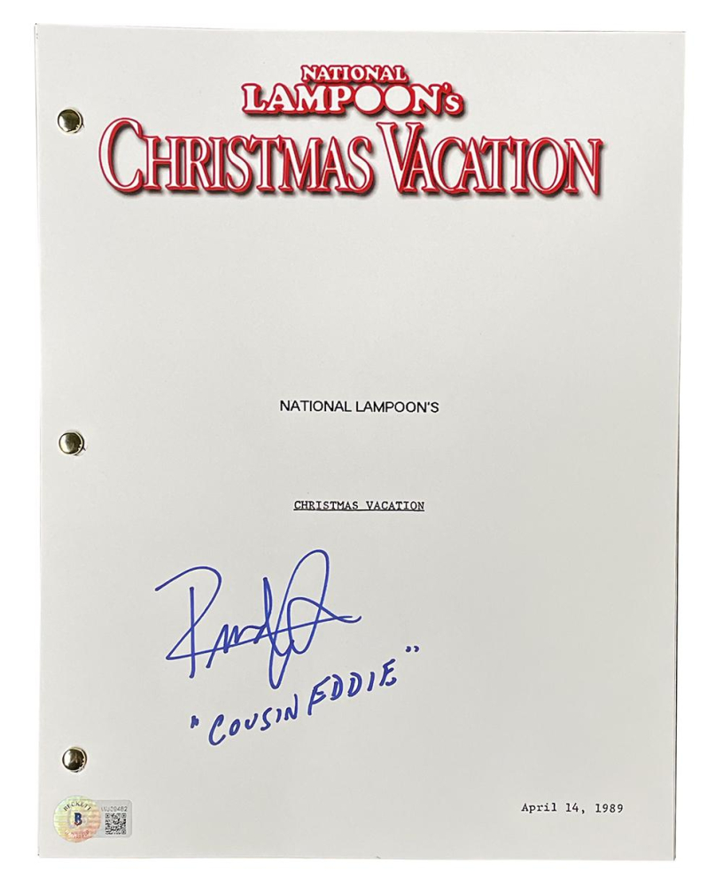 Randy Quaid Signed "National Lampoon's Christmas Vacation" Movie Script ...