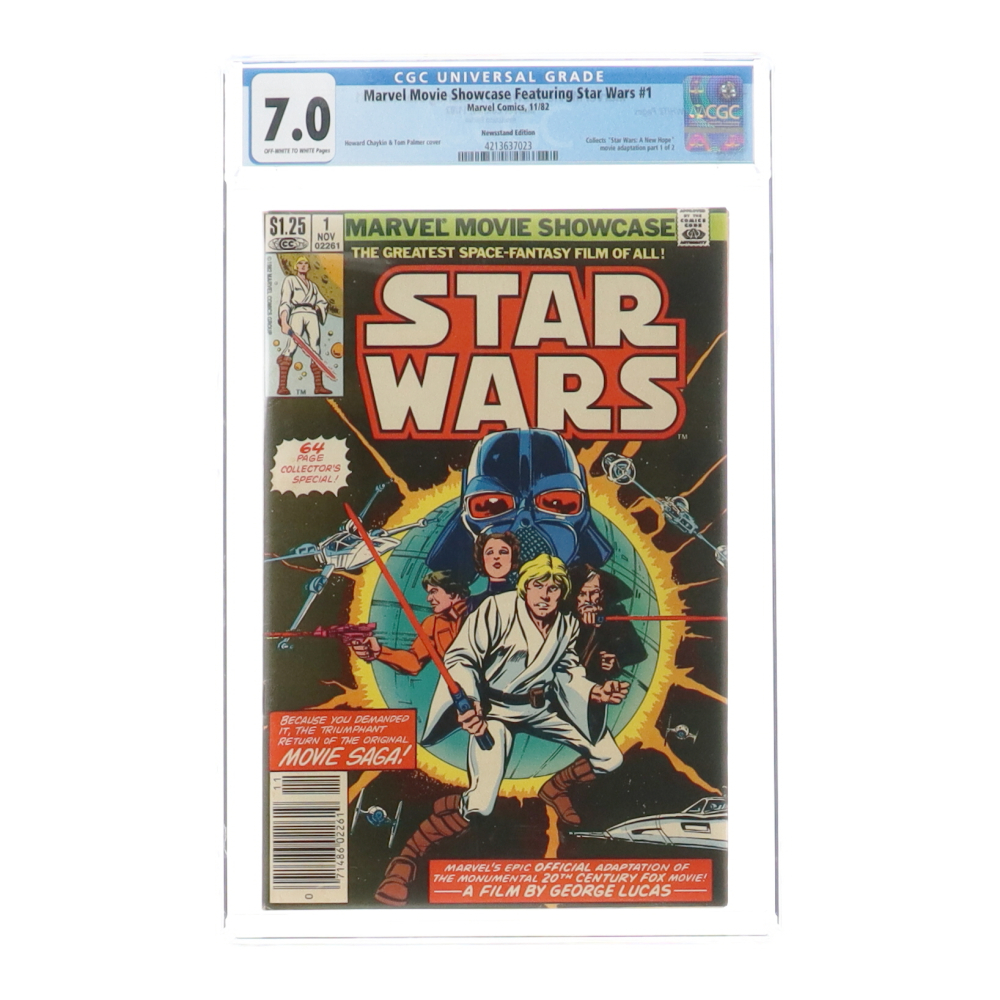 1982 "Marvel Movie Showcase Featuring Star Wars" #1 Marvel Comic Book ...