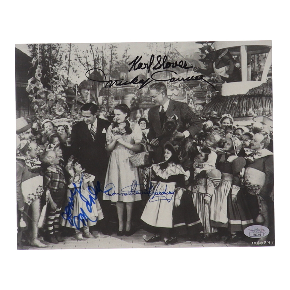 "Wizard of Oz" 8x10 Photo Signed by (4) with Karl Slover, Mickey ...