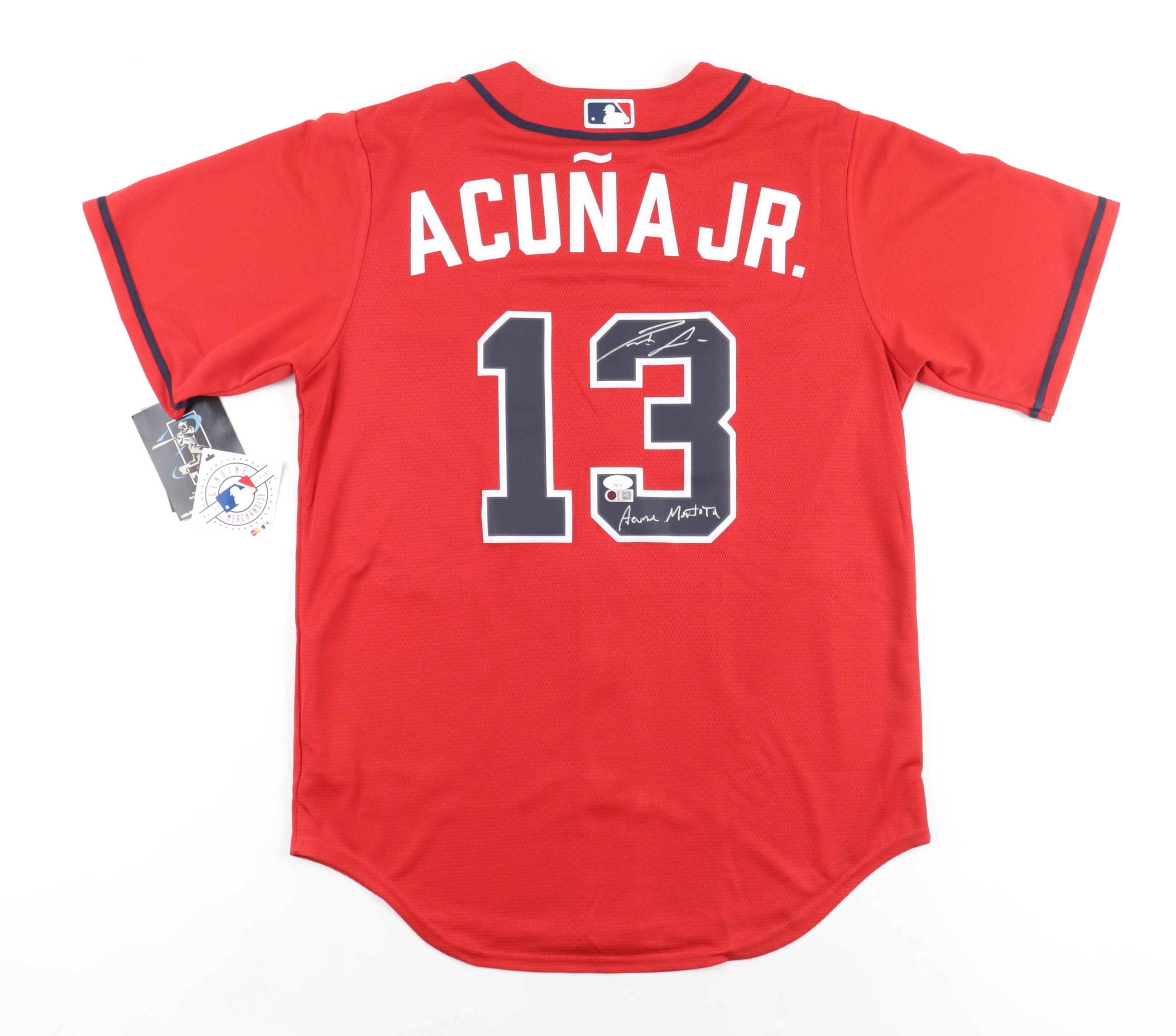 Ronald Acuna Jr. Signed Braves Jersey Inscribed "Acuna Matata" (JSA ...