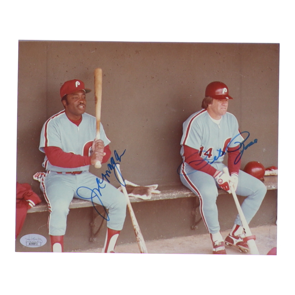 Joe Morgan & Pete Rose Signed Reds 8x10 Photo (JSA) | Pristine Auction