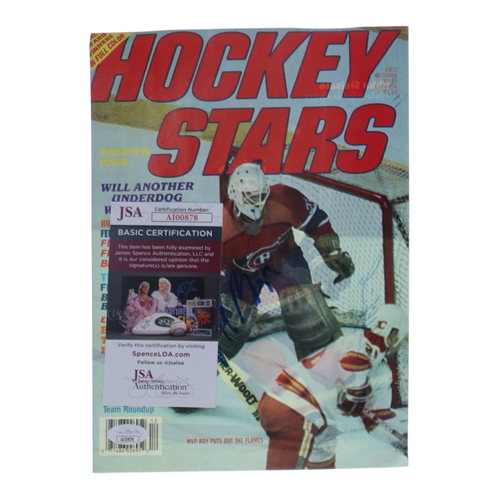 Patrick Roy & Ilkka Sinisalo Signed Hockey Stars Magazine Cover (JSA ...