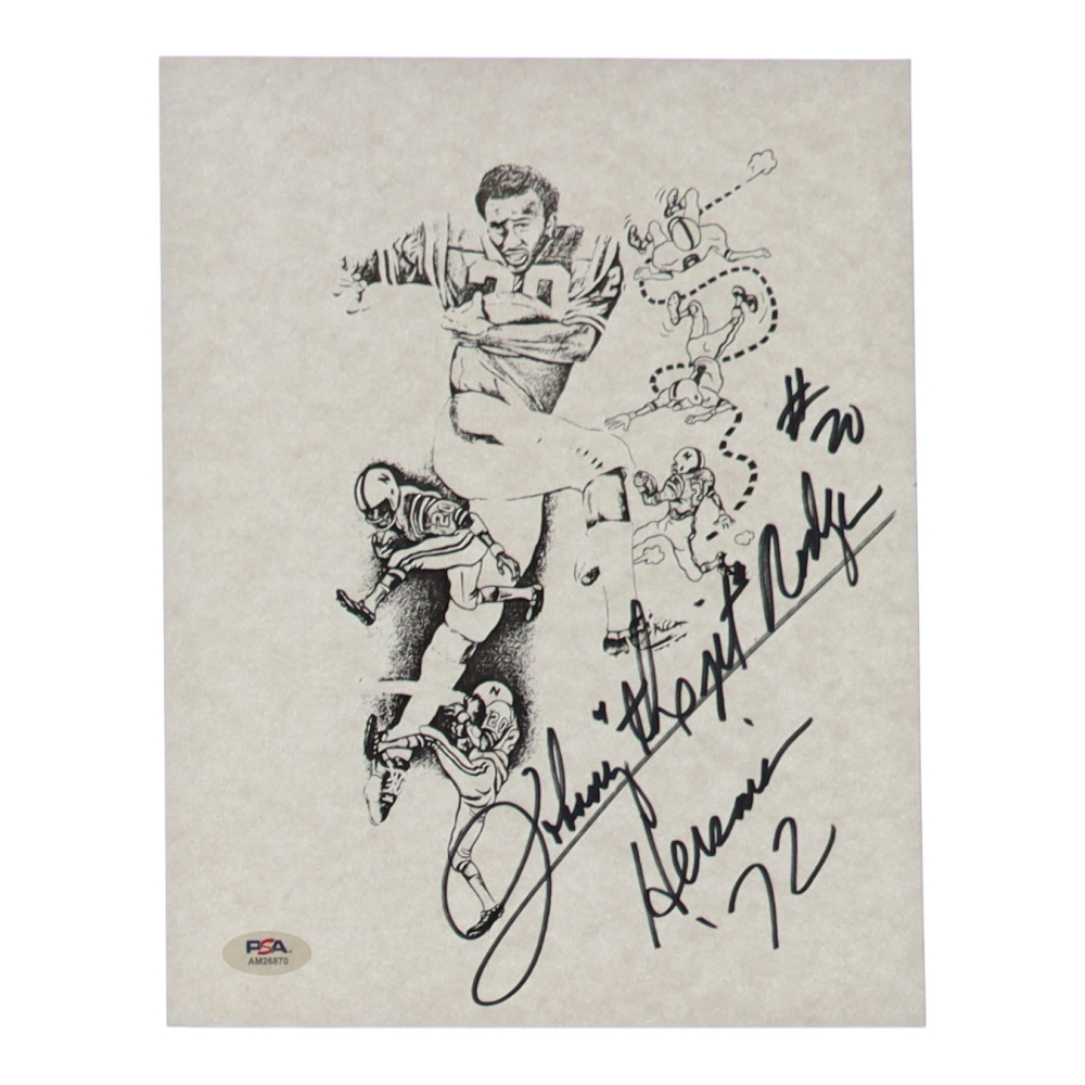 Johnny "The Jet" Rodgers Signed Nebraska Cornhuskers 8x10 Photo ...